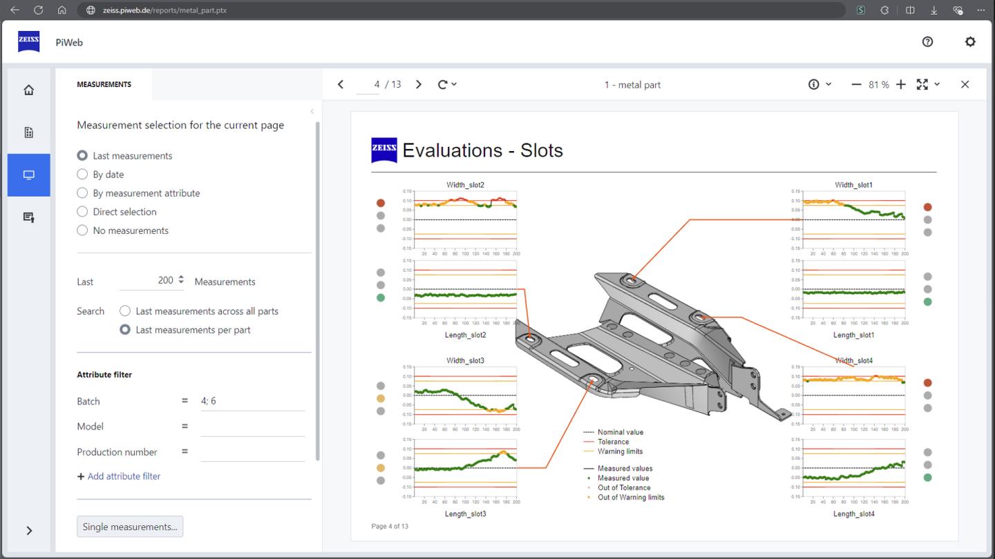 ZEISS PiWeb Release: Focus on quality data