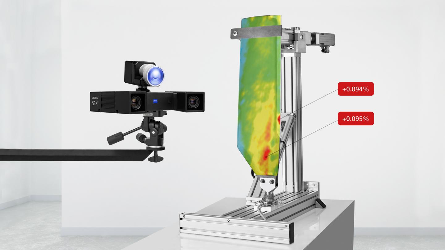 3D Testing: Optically measure strains, displacements and deformation
