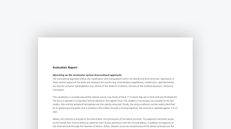First evaluation report: ZEISS KINEVO 900 with ZEISS QEVO
