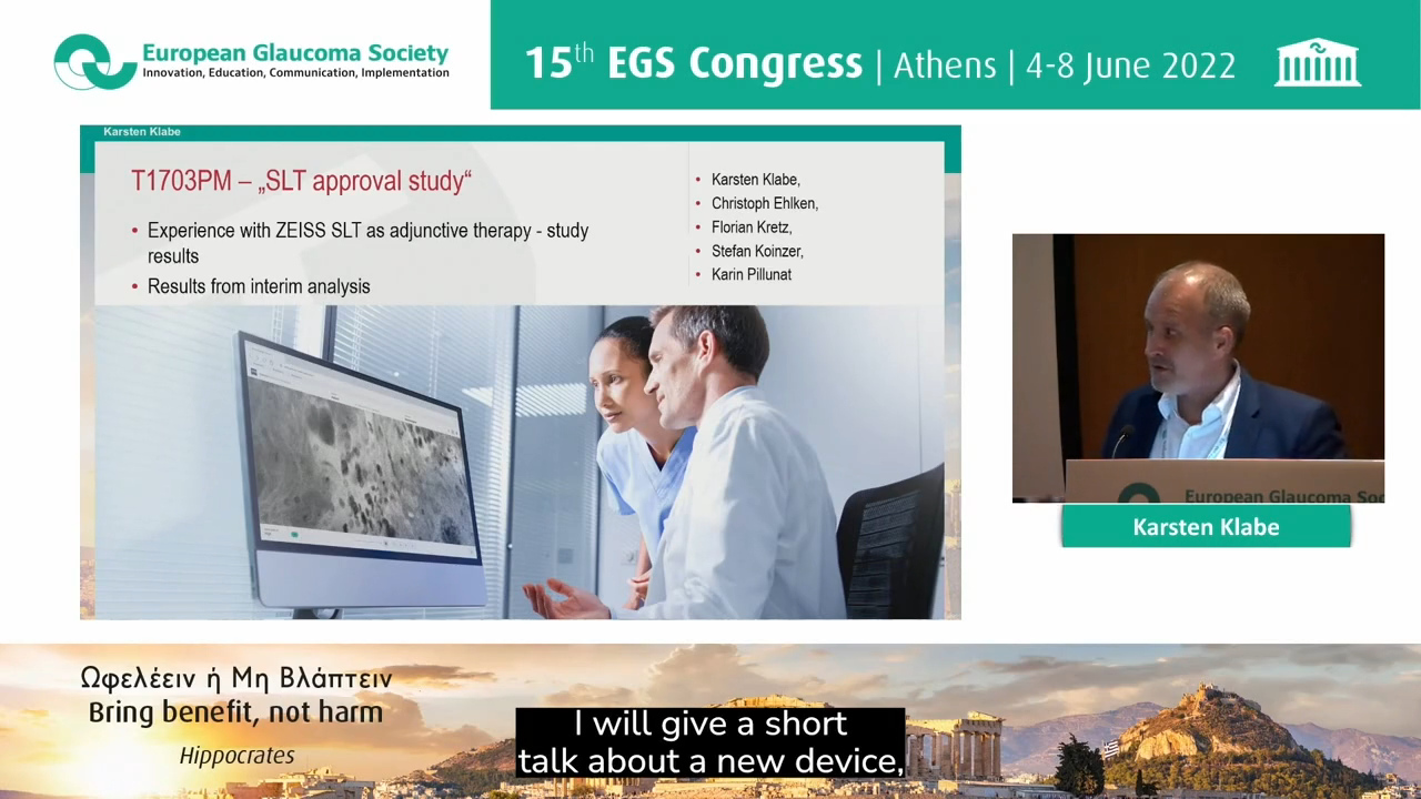 Experience with ZEISS SLT as adjunctive therapy presented by Dr ...