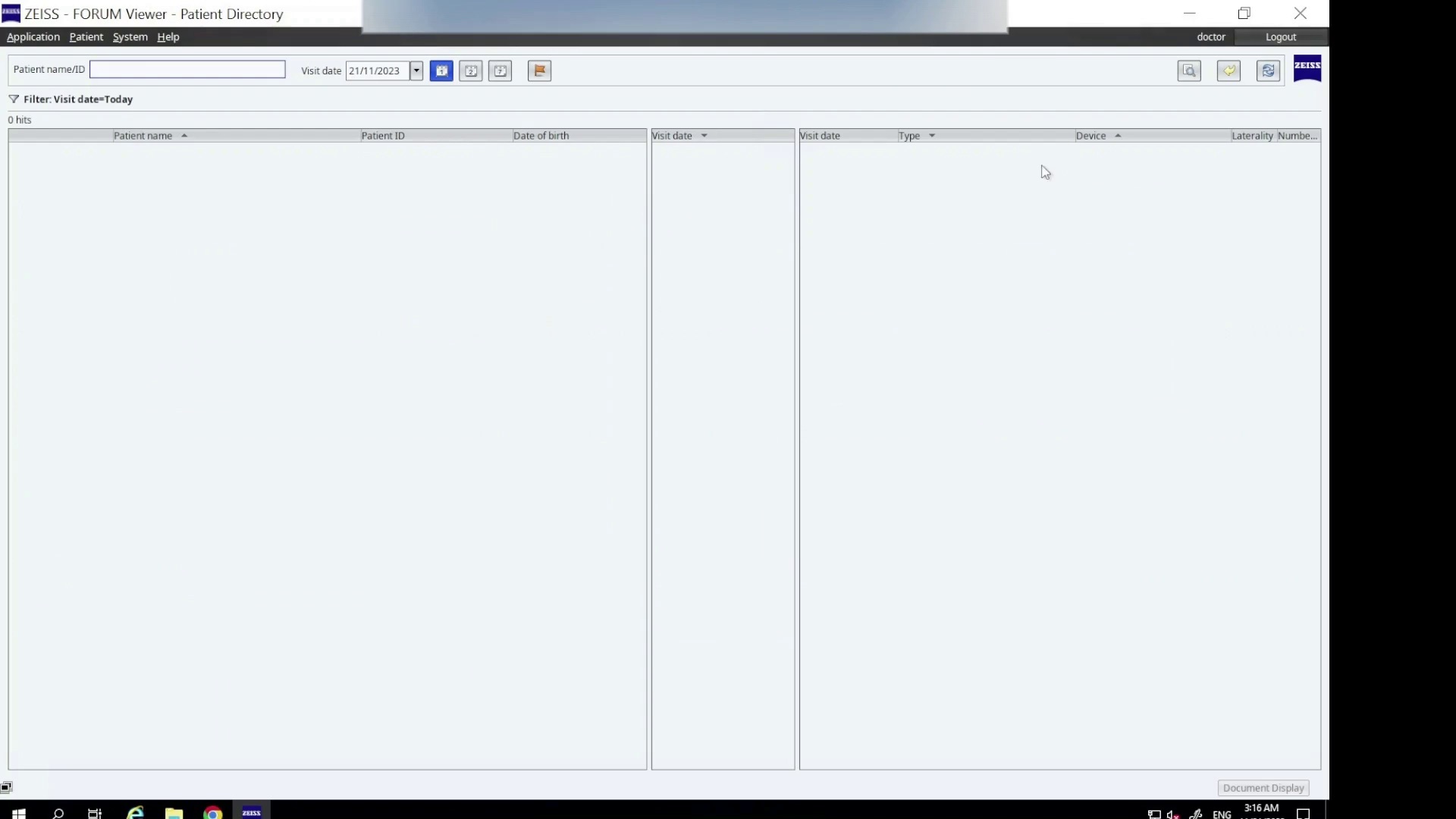 In 30 seconds: How to use the ZEISS FORUM patient directory
