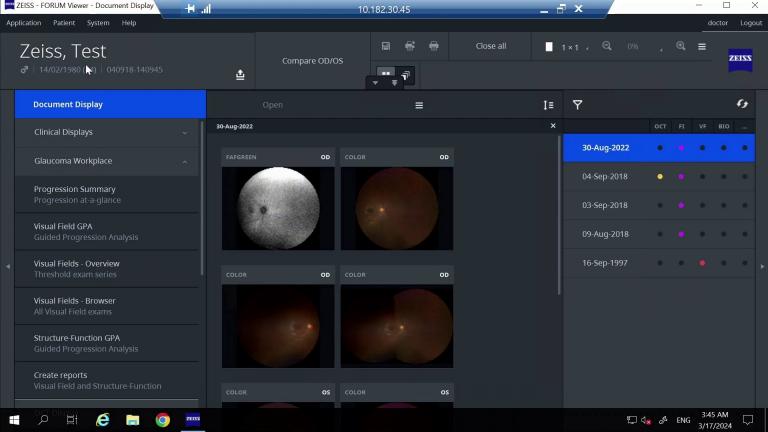 In 30 seconds: How to use the ZEISS FORUM patient directory