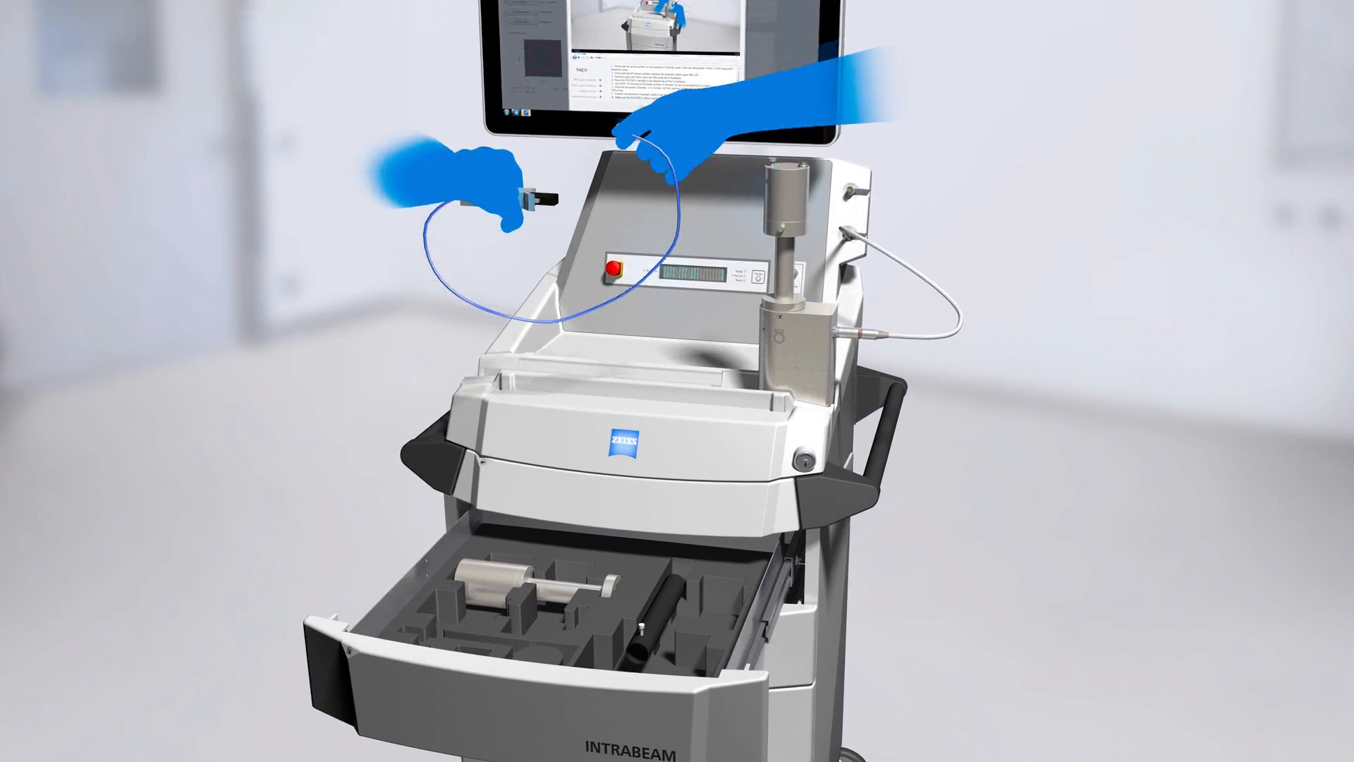 How to perform the output check with the PAICH on the ZEISS INTRABEAM 600