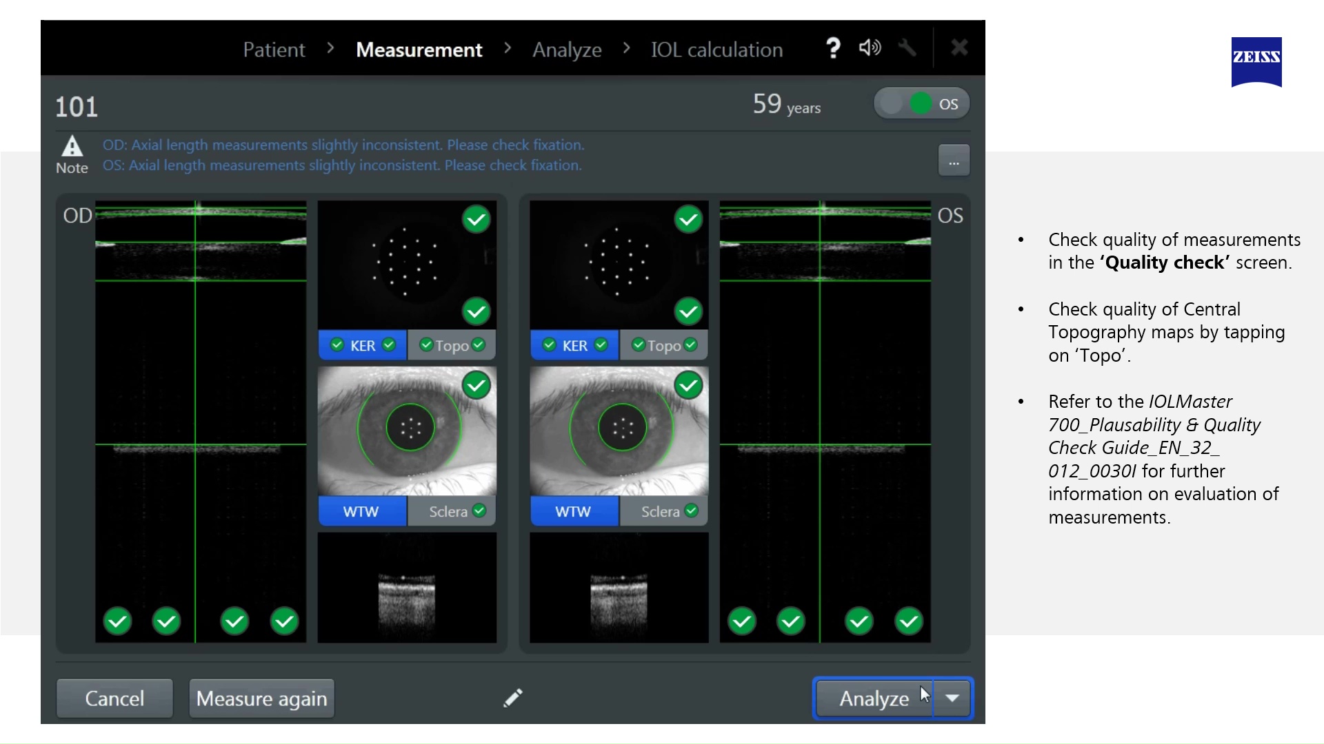 Tutorial video: User interface on measurement and analysis with Central ...
