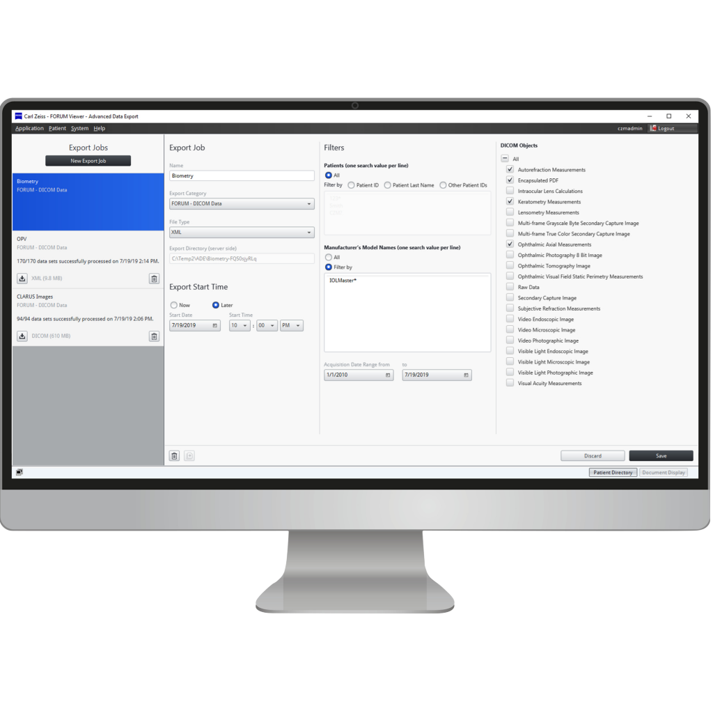 FORUM ophthalmology software