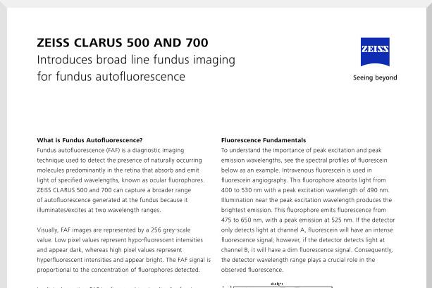 Caméra de fond d'œil ZEISS CLARUS 500