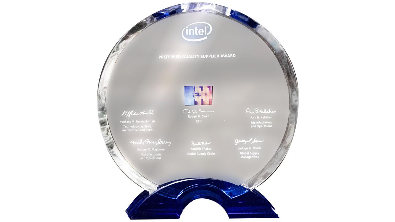 ZEISS SMT Quality Supplier Award in 2019