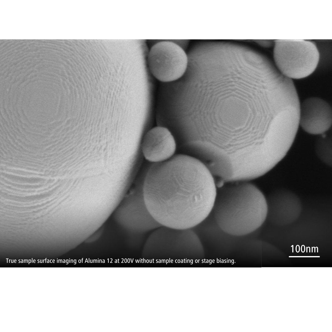 Achieve true sample surface imaging with low and ultra-low kV