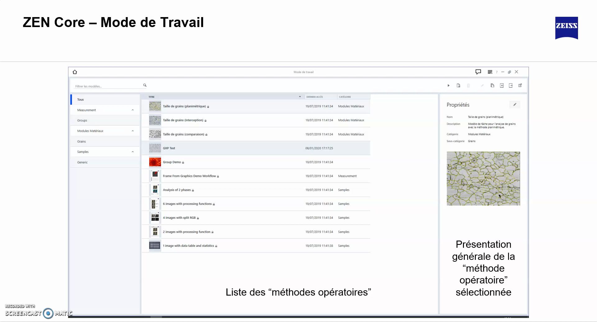 Introduction à la Mesure de Taille de Grains d'un Echantillon de ...