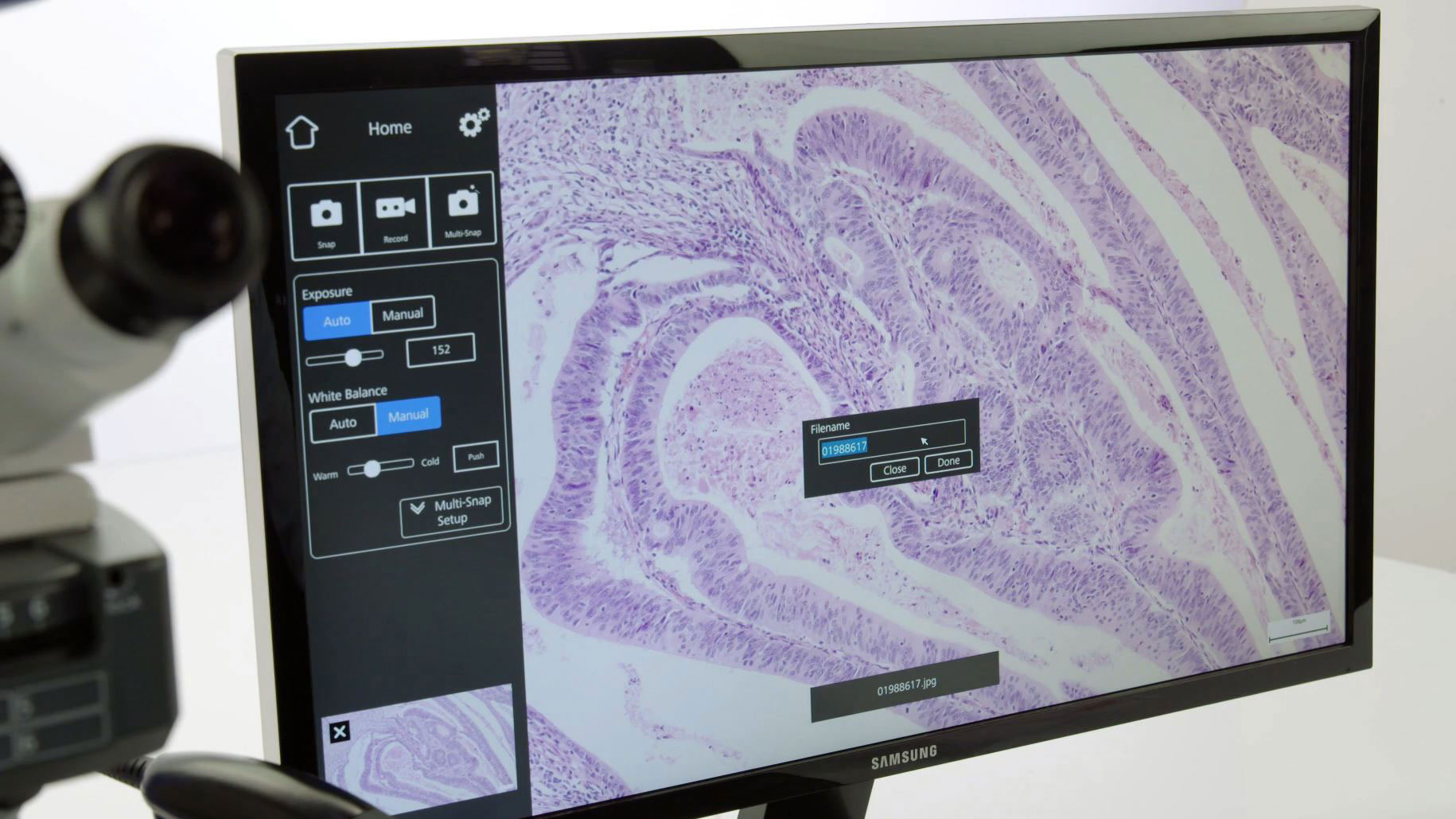 How to scan a barcode with Smart Microscopy in Standalone mode