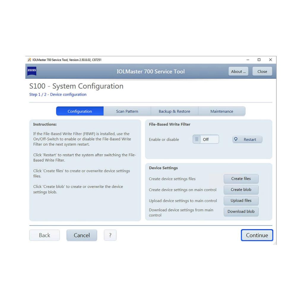 ZEISS IOLMaster 700 Service Tool